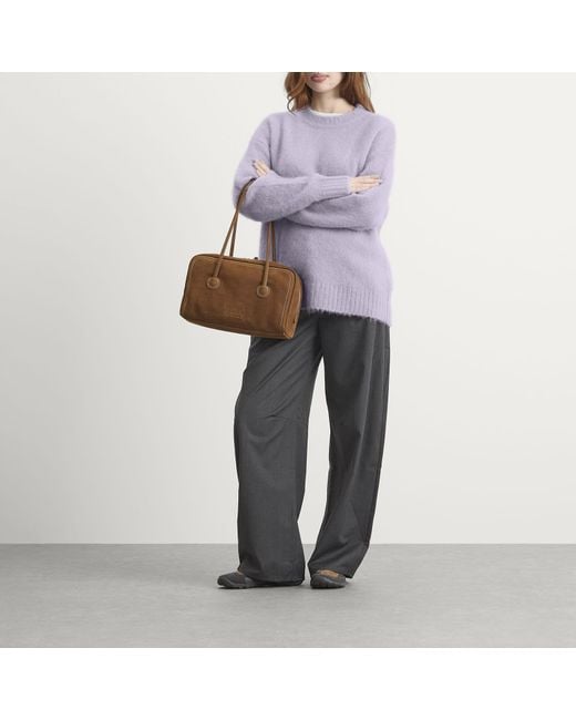 Samsøe & Samsøe Sajeanne Hairy Knit Sweater in Purple | Lyst UK