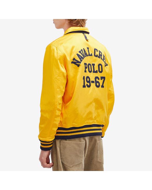 Polo Ralph Lauren Reversible Varsity Jacket in Blue for Men | Lyst