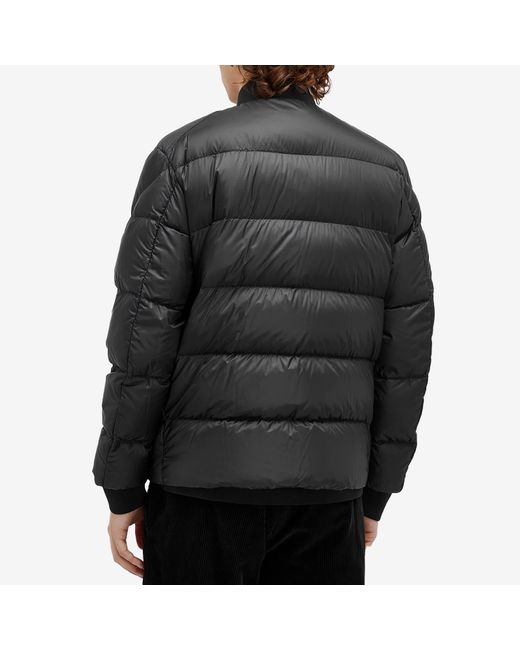 Moncler Bazena Micro Rip Stop Bomber Jacket in Black for Men | Lyst