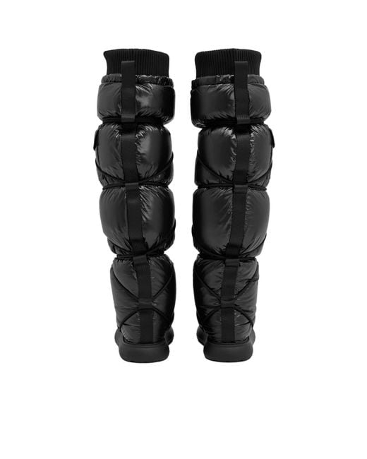 Moncler Gaia Pocket High Snow Boots in Black | Lyst