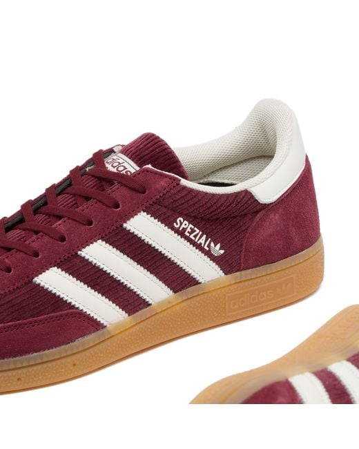 adidas Corduroy Suede Retro Sneakers in Red for Men | Lyst