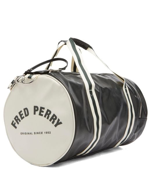 Fred Perry Classic Barrel Bag in Black for Men | Lyst