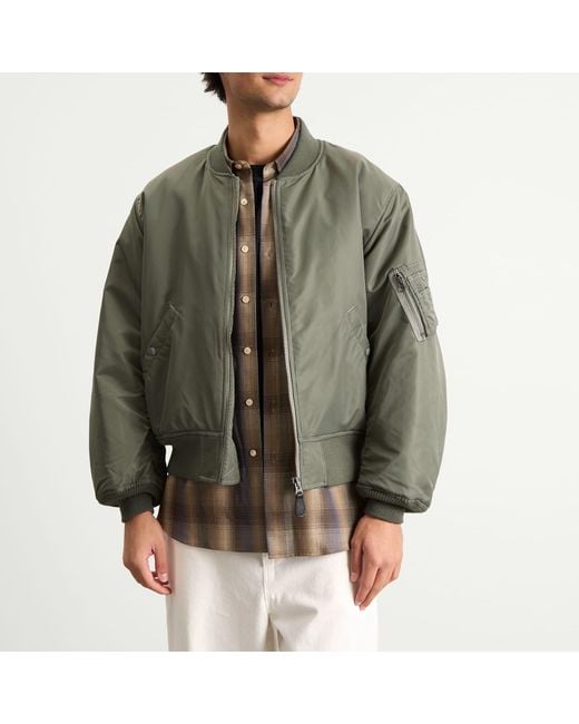 Beams Plus Ma1 Jacket in Green for Men | Lyst UK