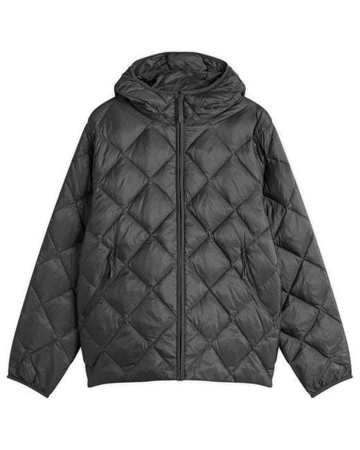 Hiking Patrol Base Lt Down Hooded Jacket in Grey for Men | Lyst UK