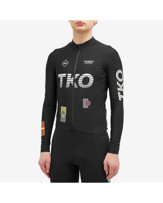 Pas Normal Studios T.K.O. Mechanism Long Sleeve Jersey in Black for Men ...