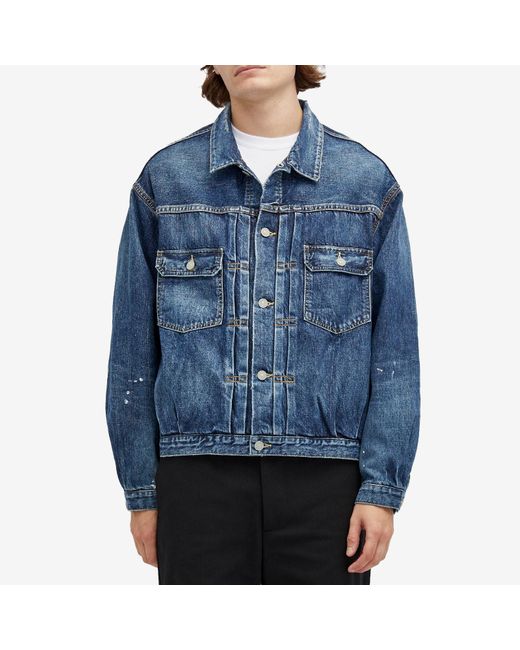Visvim 0Xx Dmgd-00 Denim Jacket in Blue for Men | Lyst