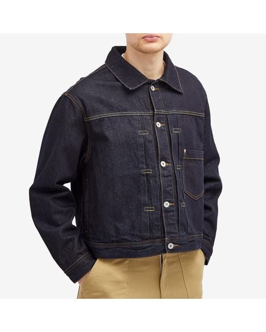 Uniform Bridge Type-1 Denim Trucker Jacket in Blue for Men | Lyst