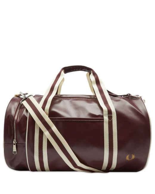 Fred Perry Classic Barrel Bag in Brown for Men | Lyst