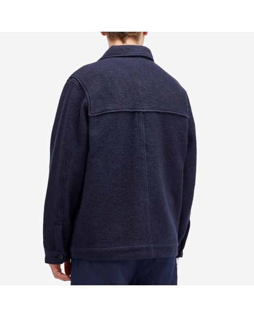 Folk Duffle Coat in Blue for Men | Lyst