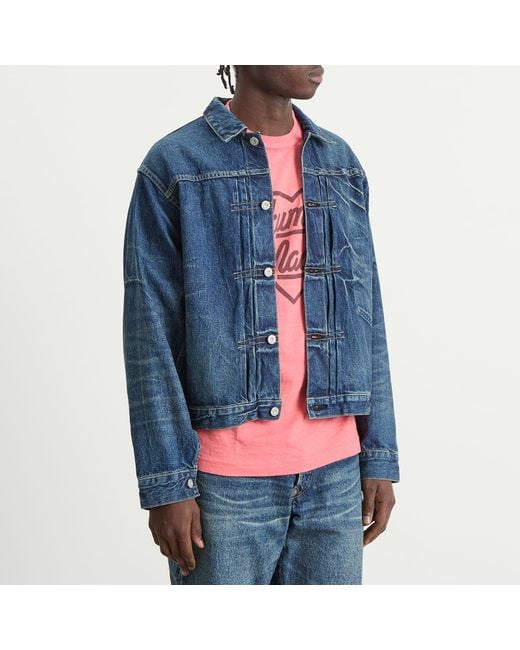 Human Made Future Denim Work Jacket in Blue for Men | Lyst UK