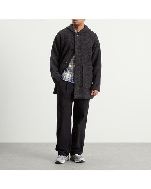 Folk Hooded Car Coat in Black for Men | Lyst Canada