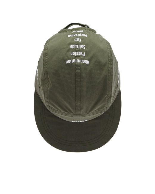 WTAPS 11 Nylon 5 Panel Cap in Green for Men | Lyst