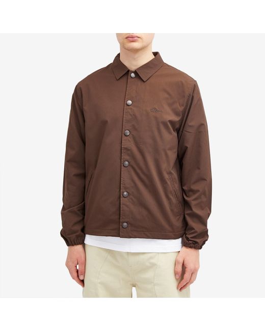 Dime Cursive Coach Jacket in Brown for Men | Lyst