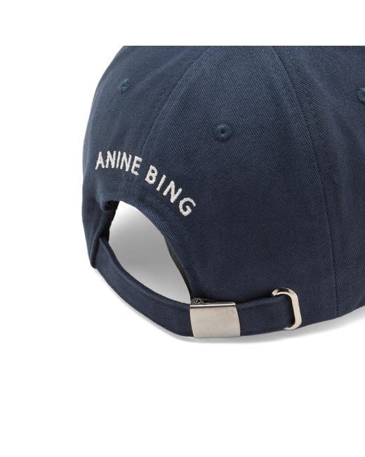 Anine Bing Jeremy Baseball Cap in Blue | Lyst UK