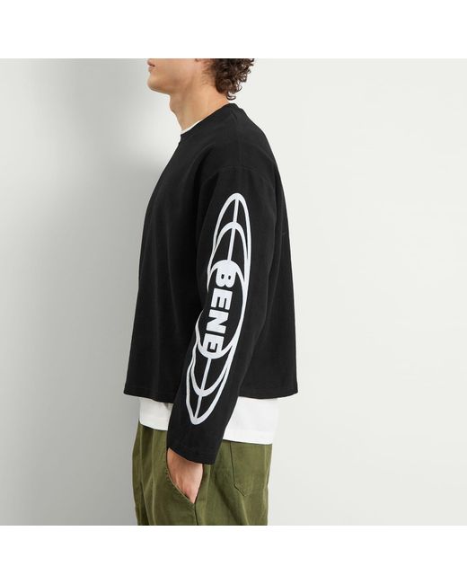 Bene Culture Worldwide Thermal Long Sleeve T-Shirt in Black for Men ...