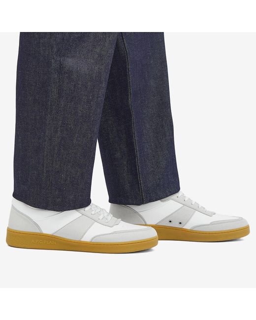 A.P.C. Plain Sneaker in White for Men | Lyst