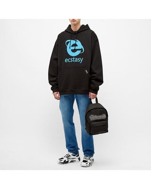 Vetements Cotton Ecstasy Oversized Hoody in Black for Men - Lyst
