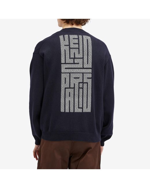 KENZO Kamon Cardigan in Blue for Men | Lyst