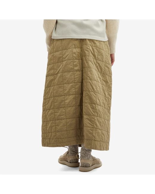 Girls Of Dust Quilted Tulip Skirt in Green | Lyst