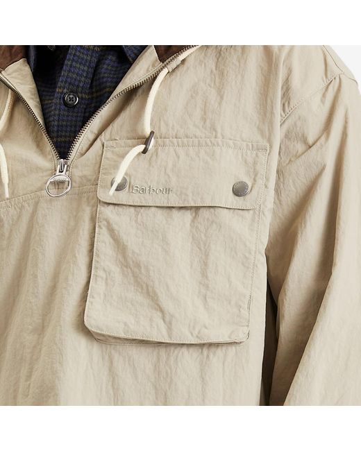 Barbour Re-Engineered Durham Hooded Overshirt in Natural for Men | Lyst UK