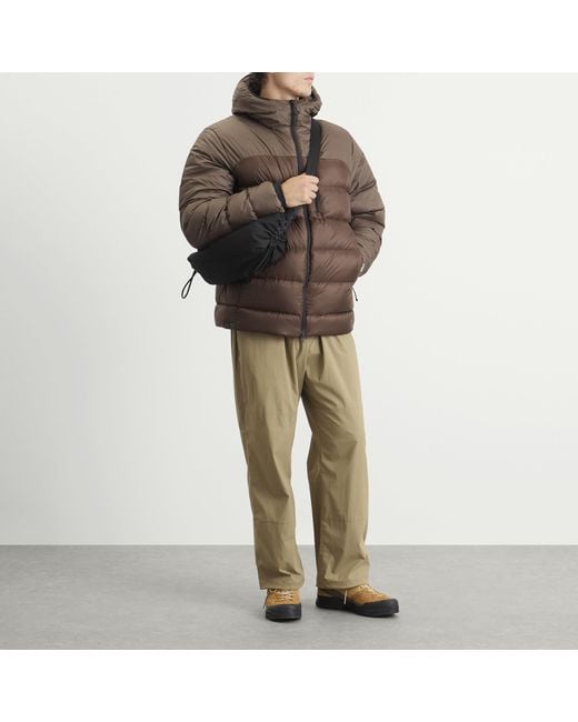 The North Face Hke Kalix Down Hooded Jacket in Brown for Men | Lyst UK