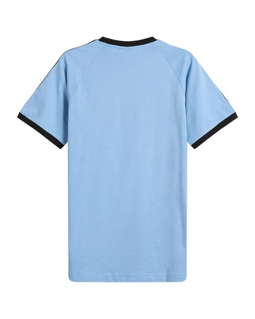 adidas 3-Stripes T-Shirt in Blue | Lyst UK