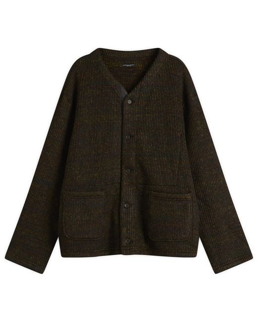 Engineered Garments Nep Knit Cardigan in Black for Men | Lyst UK