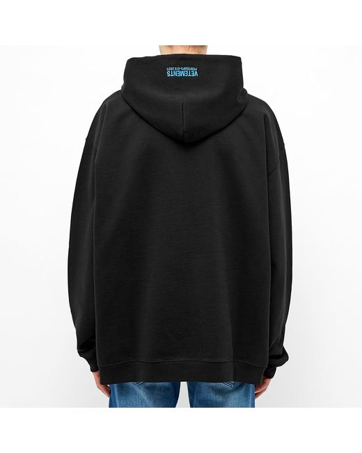 Vetements Cotton Ecstasy Oversized Hoody in Black for Men - Lyst