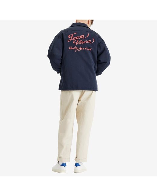 Visvim Westwood Down Team Jacket in Blue for Men | Lyst