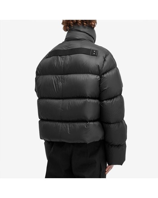 Rick Owens Turtle Nylon Cropped Puffer Jacket in Gray for Men | Lyst
