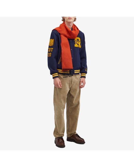 Polo Ralph Lauren Reversible Varsity Jacket in Blue for Men | Lyst