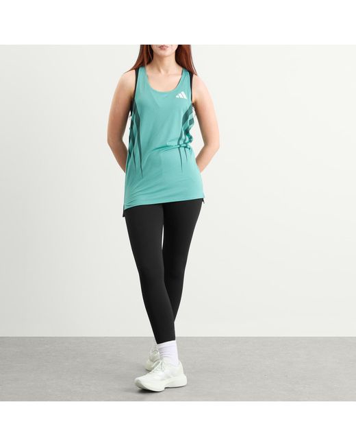 adidas Originals Adizero Archive Running Tank Top in Blue | Lyst UK