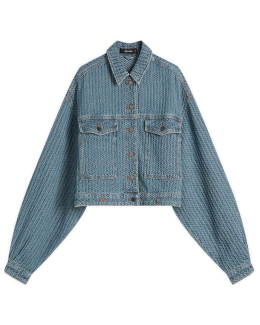 Daily Paper Relaxed Denim Jacket in Blue | Lyst