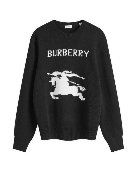Burberry Ekd Logo Jumper in Black for Men | Lyst