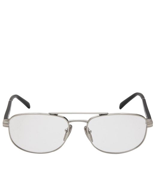 Prada A56V Glasses in Metallic for Men | Lyst UK