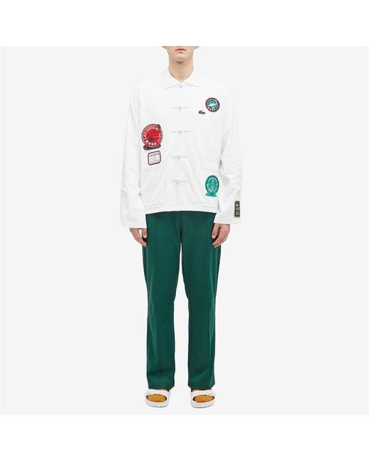 Lacoste X Clot Patch Overshirt in White for Men | Lyst