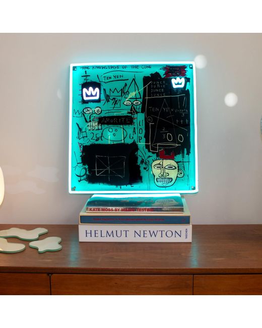 YELLOWPOP Equals Pi By Jean Michel Basquiat Led Neon Sign in Blue | Lyst UK