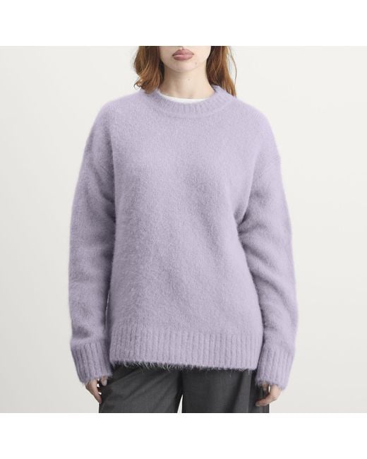 Samsøe & Samsøe Sajeanne Hairy Knit Sweater in Purple | Lyst UK