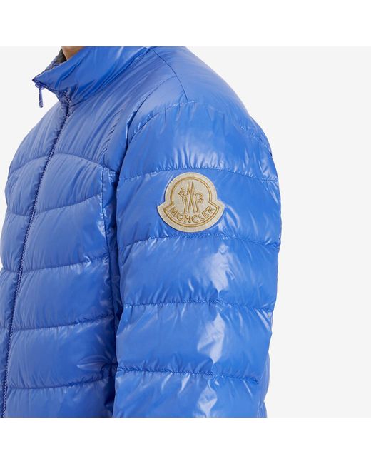 Moncler Shiny Galeso Jacket in Blue for Men | Lyst