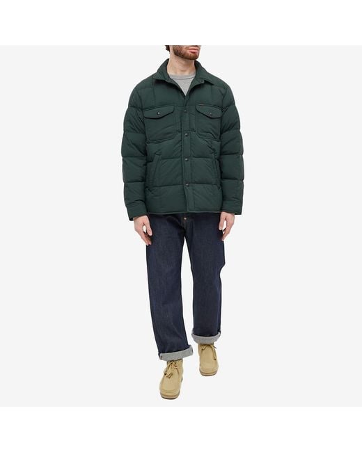 Filson Lightweight Down Jac-shirt in Green for Men | Lyst