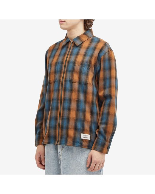 thisisneverthat Gore-Tex Windstopper Plaid Shirt in Blue for Men | Lyst