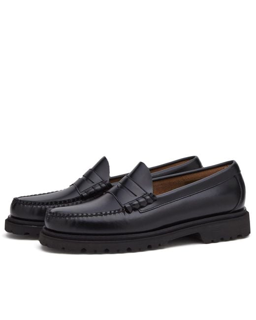 G.H. Bass & Co. Larson Step Lug Moc in Black for Men | Lyst