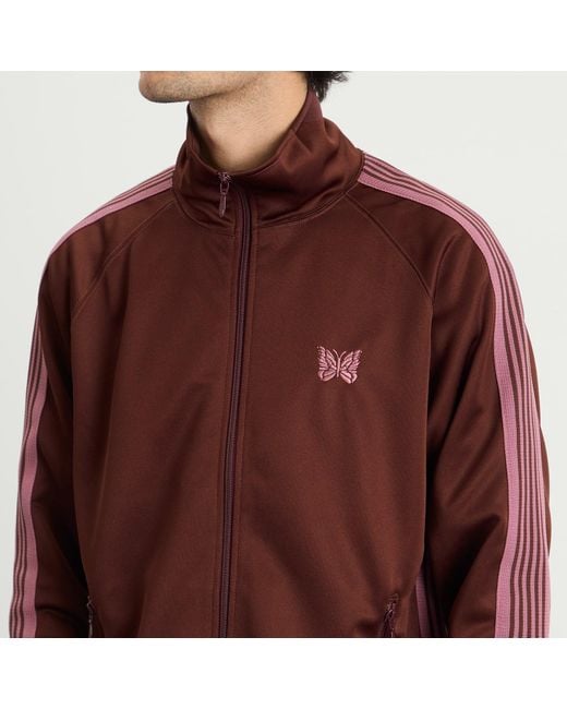 Needles Poly Smooth Track Jacket in Brown for Men | Lyst UK