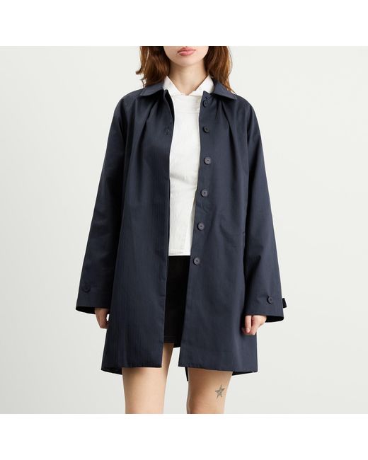 Peachy Den Cheri Mac Jacket in Blue | Lyst UK