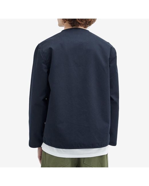 Universal Works Brushed Polytech Parachute Liner Jacket in Blue for Men ...