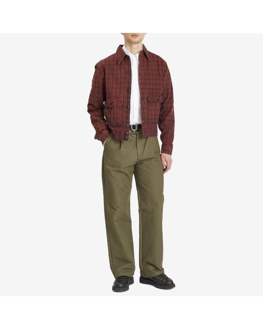 RRL Highway Check Overshirt in Purple for Men | Lyst UK