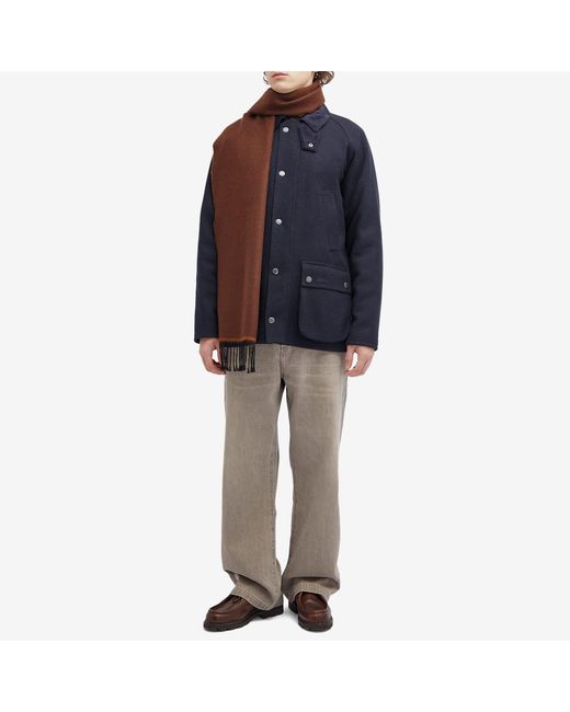 Barbour Bedale Wool Jacket in Blue for Men | Lyst