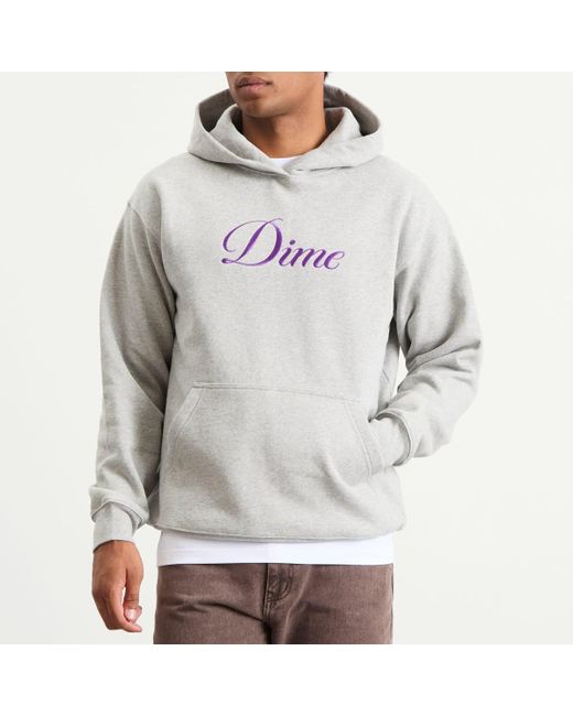 Dime Cursive Hoodie in Grey for Men | Lyst Australia