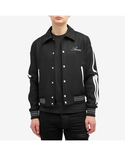 Amiri Varsity Bones Jacket in Black for Men | Lyst