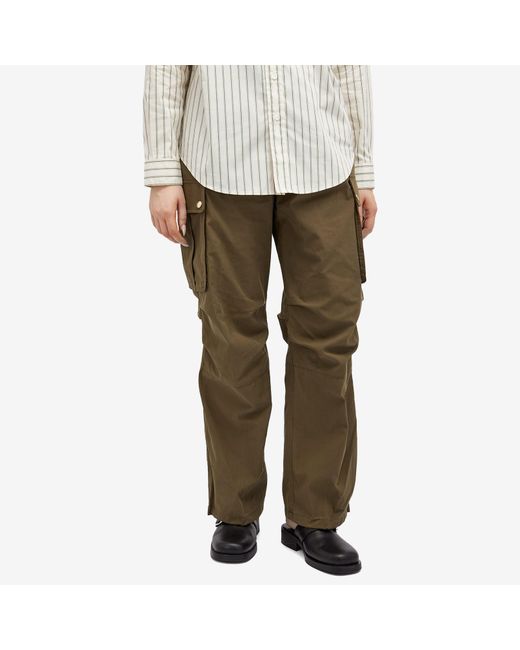DUNST Semi-Wide Cargo Pants in Green | Lyst
